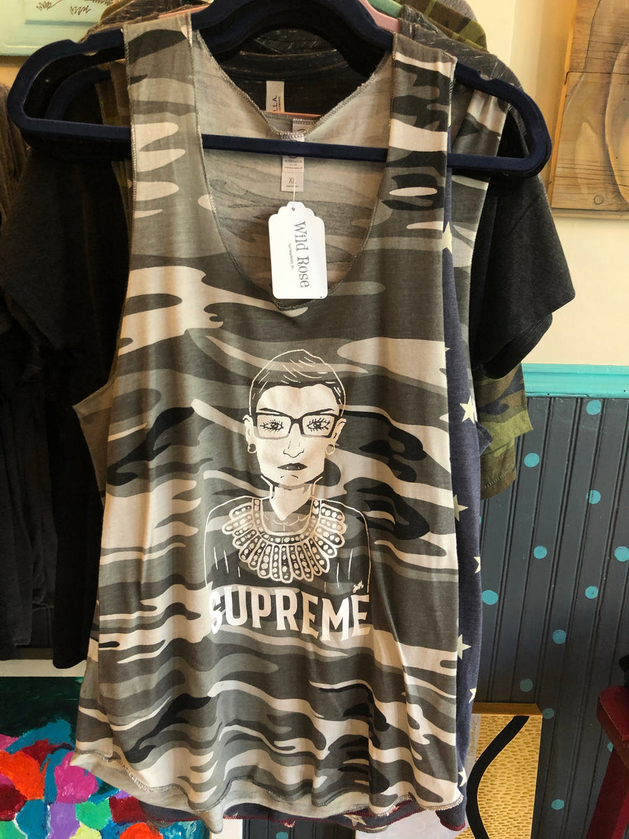 RBG Tank Top - Cameo Black & White – Wild Rose Artisans